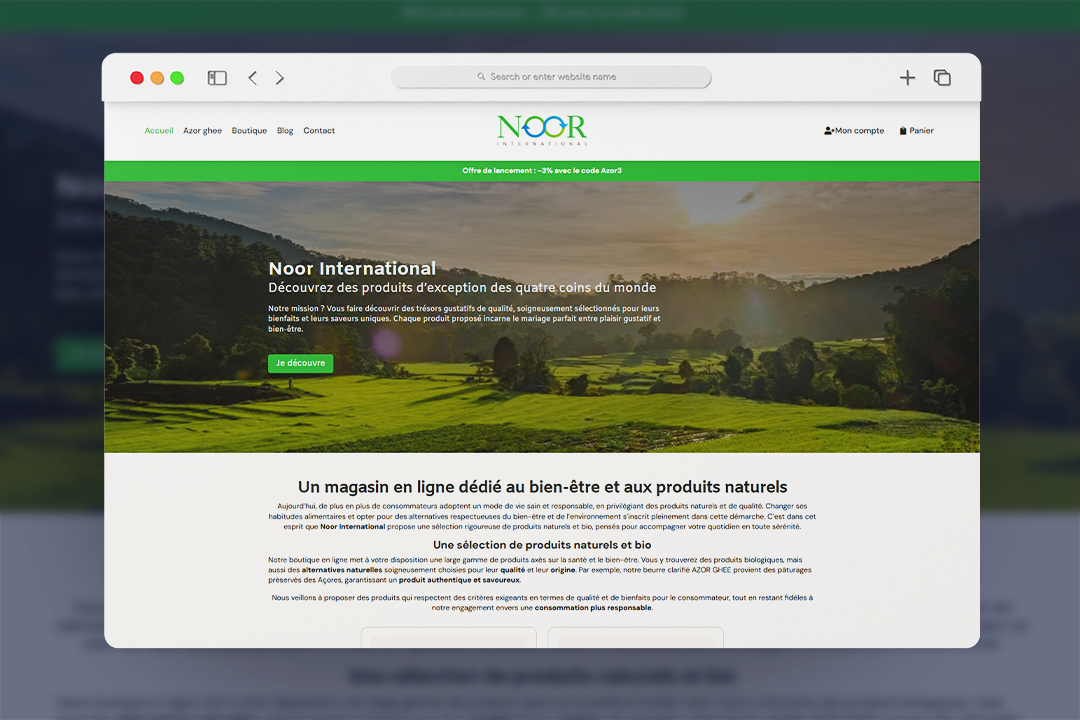 Noor International - Mon Studio Web